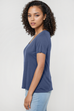 V-Neck Short Sleeve Tee | Partly Cloudy– Three Dots